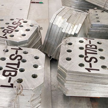 Galvanized steel structure welded part