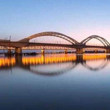 Curved Truss Arch Steel Bridge